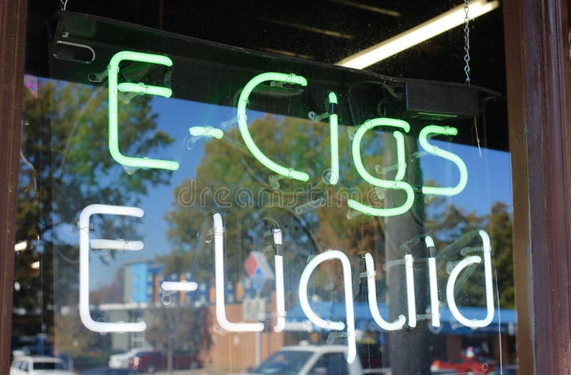 E-Cigarette and E-Liquid Shop Stock Image - Image of hookah, roll ...