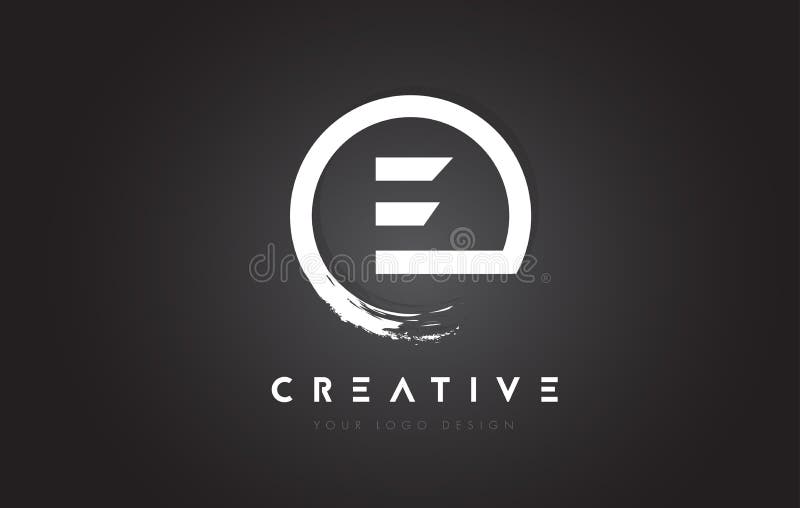 EL Circular Letter Logo with Circle Brush Design and Black Background ... EL Circular Letter Logo with Circle Brush Design and Black Background ...