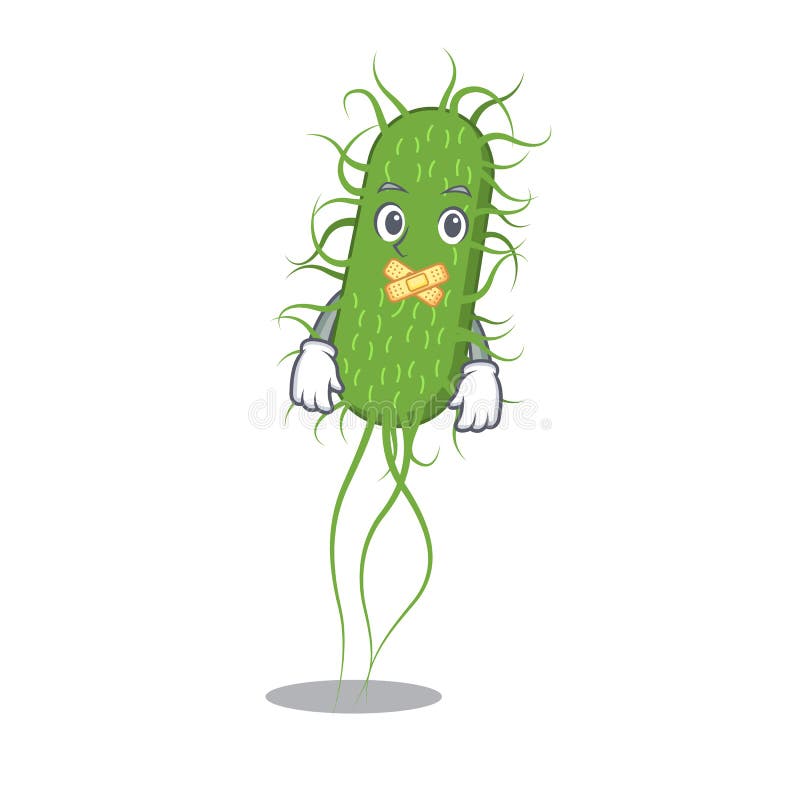 E.coli Bacteria Cartoon Character Style with Mysterious Silent Gesture ... E.coli Bacteria Cartoon Character Style with Mysterious Silent Gesture ...