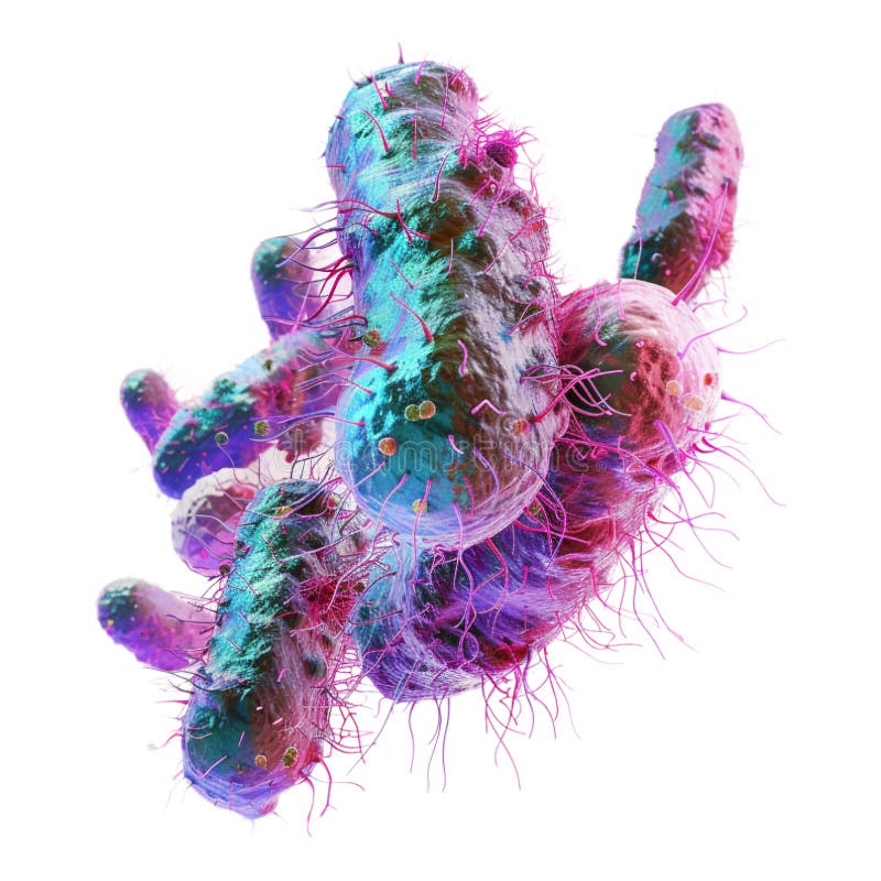 E. Coli Bacteria on Transparent Background - Ai Generated Stock ...
