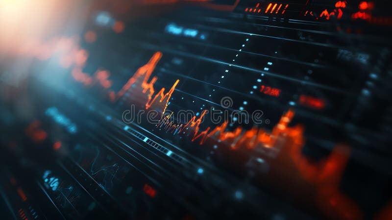 E-commerce Analytics Background, Futuristic Data Visualization, Dynamic ...