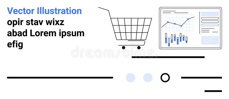 E-commerce Analytics Dashboard with Shopping Cart and Graphs for Data ...
