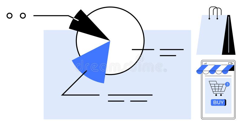 E-commerce Analytics with Shopping Cart and Pie Chart Visualization in ...