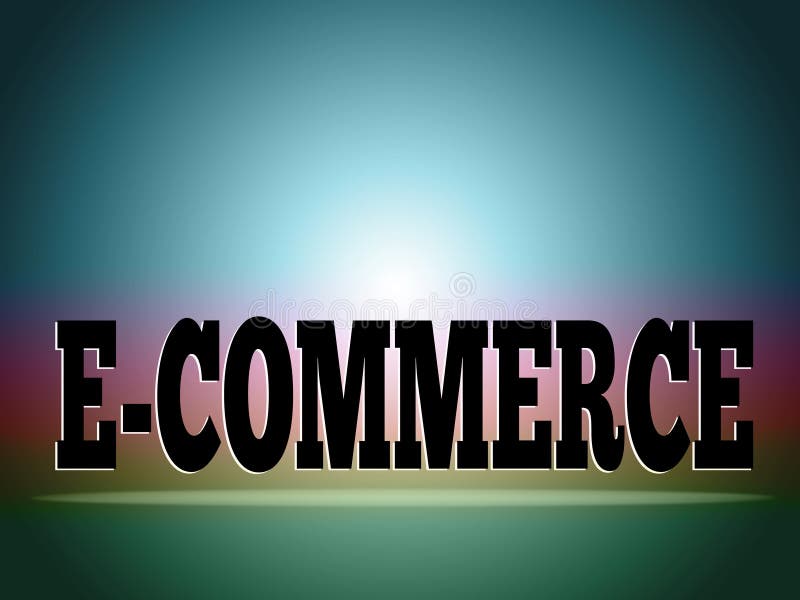 E-commerce background stock illustration. Illustration of colored ...