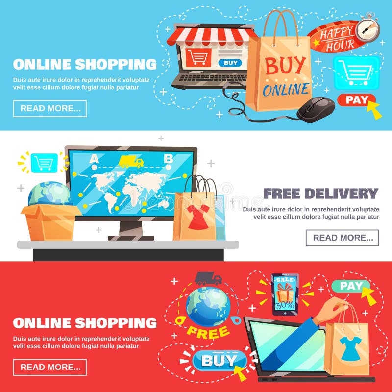 Electronic Commerce Isometric Illustration Stock Vector - Illustration ...