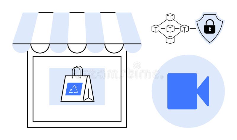 E Commerce Video Streaming Stock Illustrations – 85 E Commerce Video ...