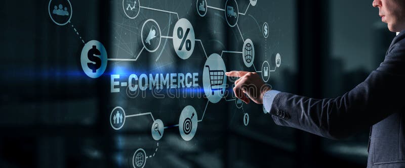 E-commerce Business Digital Marketing Concept. Electronic Commerce ...