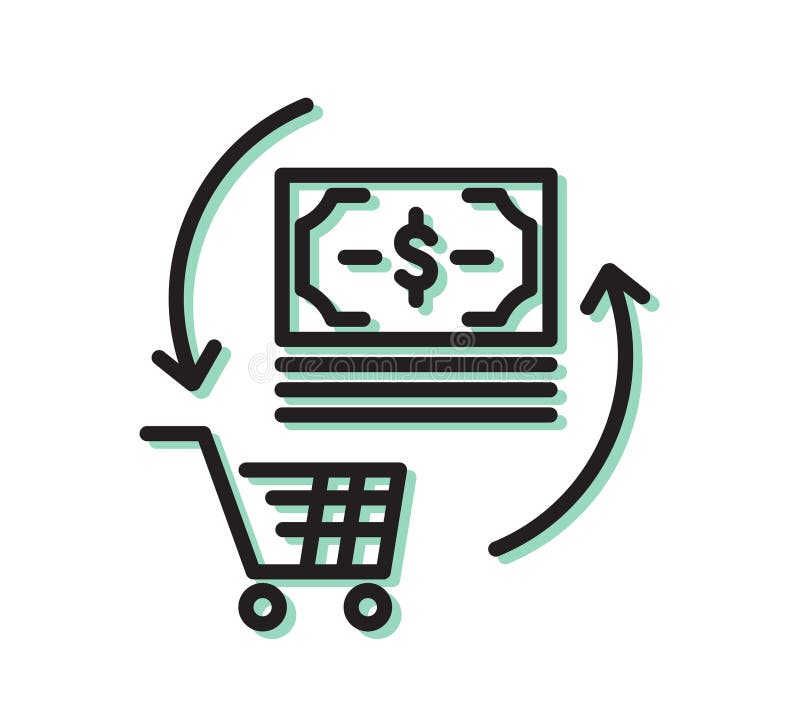 E-commerce Business - Icon stock illustration. Illustration of cart ...