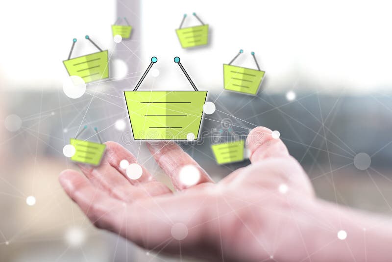 Concept of e-commerce stock image. Image of customer - 160466025