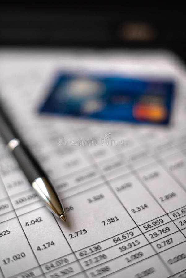 Bank Account Report. E-commerce Concept. Stock Photo - Image of banking ...