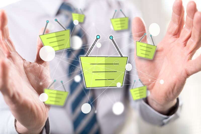 Concept of e-commerce stock photo. Image of shopping - 144474198