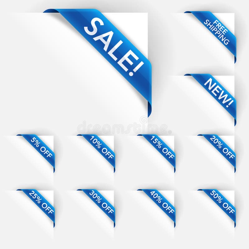 E-Commerce Corner Text Labels Stock Vector - Illustration of painting ...