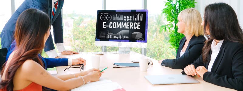 E-commerce Data Software Provide Modish Dashboard for Sale Analysis Stock Image - Image of ...
