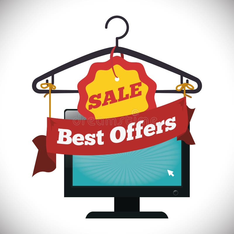 E-commerce Deals Sale Icons Stock Vector - Illustration of internet ...