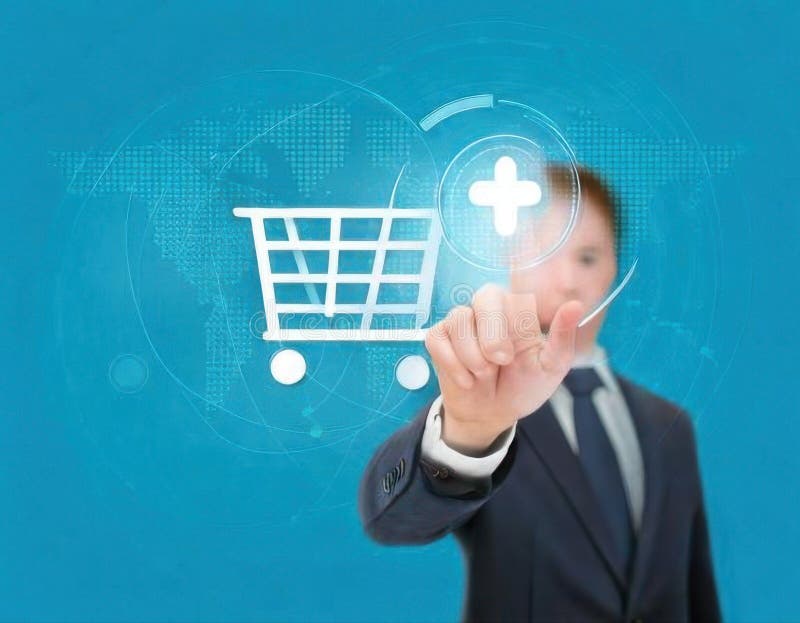 E-commerce and Digital Shop Logo Stock Illustration - Illustration of ...