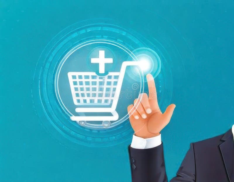 E-commerce and Digital Shop Logo Stock Illustration - Illustration of ...