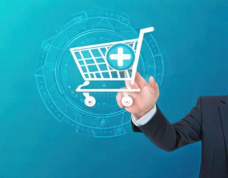 E-commerce and Digital Shop Logo Stock Illustration - Illustration of ...