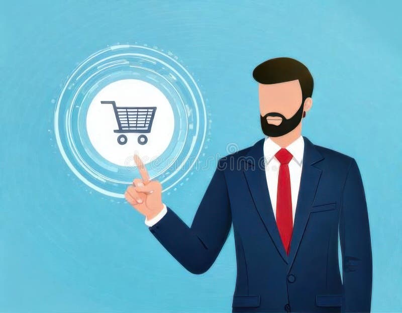 E-commerce and Digital Shop Logo Stock Illustration - Illustration of ...
