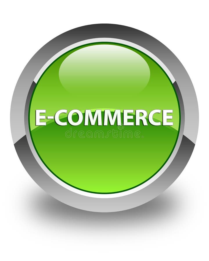 E Commerce Glossy Green Round Button Stock Illustrations – 11 E Commerce Glossy Green Round ...