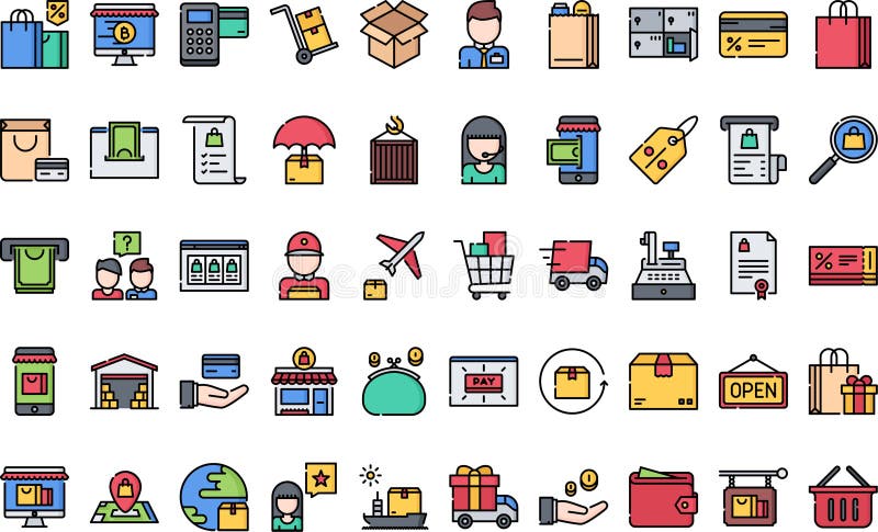 E Commerce Icons High-Quality Vector Icons Collection with Editable ...