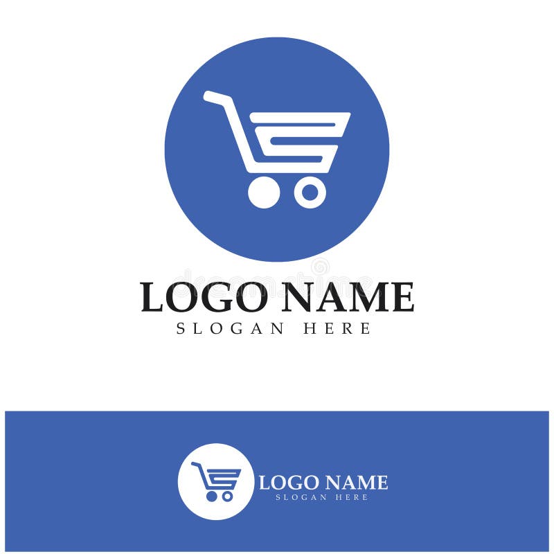 E-commerce Logo and Online Shop Logo Design with Modern Concept Stock ...