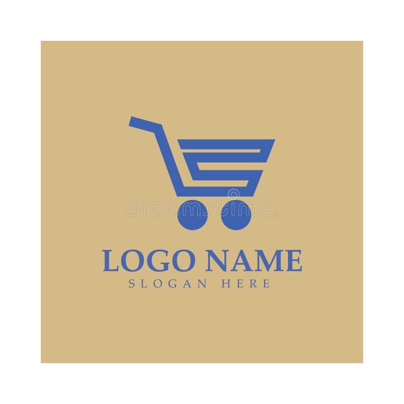 E-commerce Logo and Online Shop Logo Design with Modern Concept Stock ...