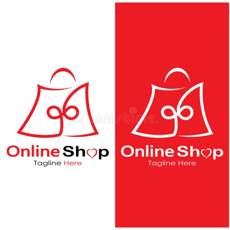 E-commerce Logo and Online Shop Logo Design with Modern Concept Stock ...
