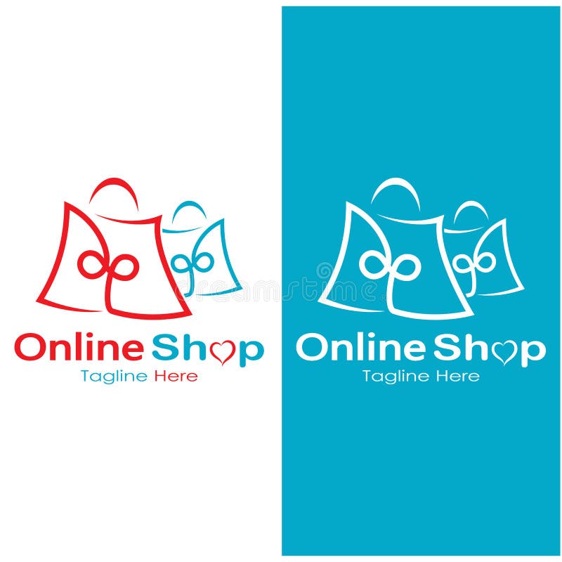 E-commerce Logo and Online Shop Logo Design with Modern Concept Stock ...