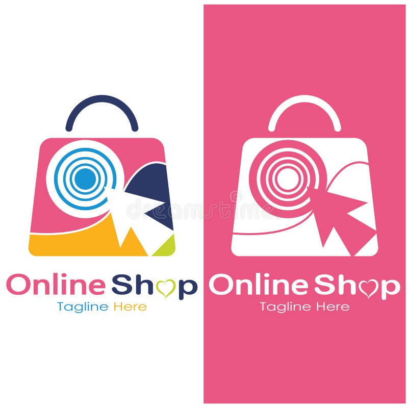 E-commerce Logo and Online Shop Logo Design with Modern Concept Stock ...