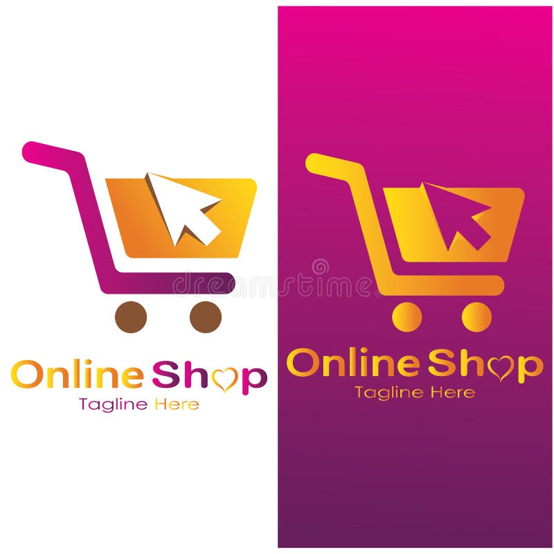 E-commerce Logo and Online Shop Logo Design with Modern Concept Stock ...
