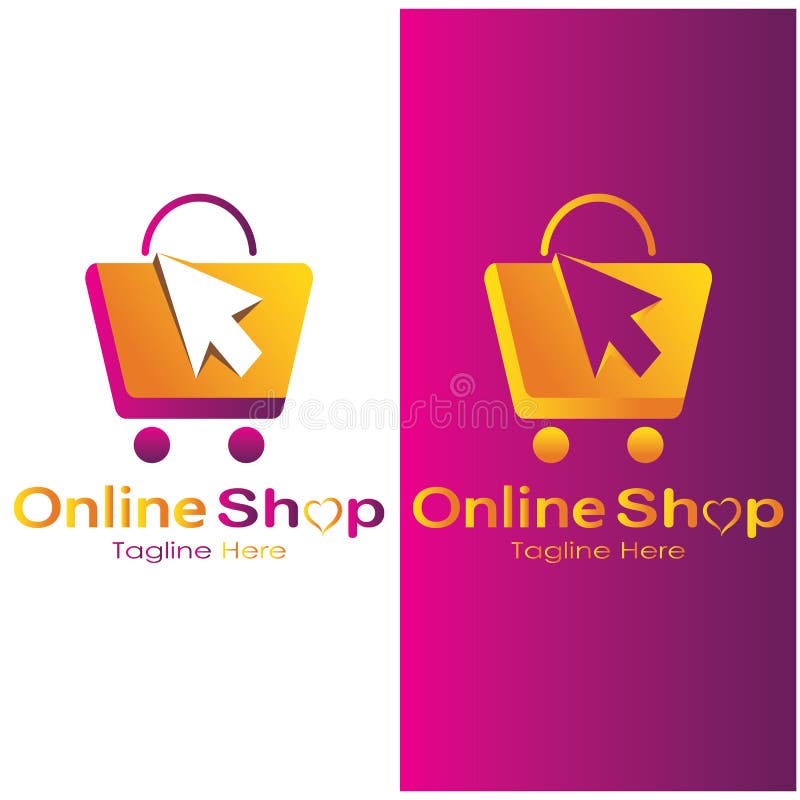 E-commerce Logo and Online Shop Logo Design with Modern Concept Stock ...