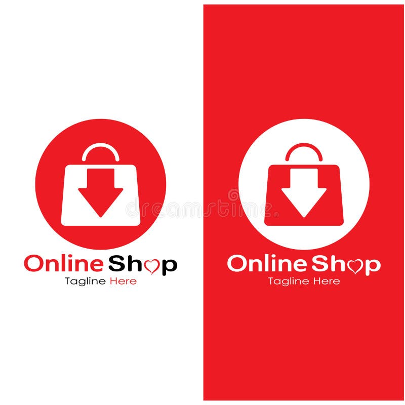 E-commerce Logo and Online Shop Logo Design with Modern Concept Stock ...