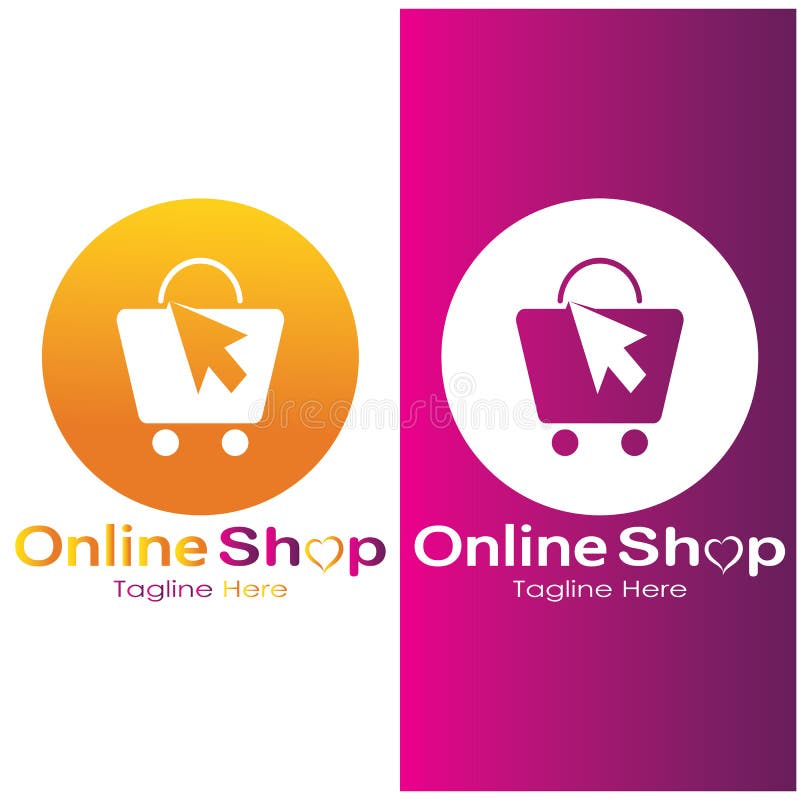 E-commerce Logo and Online Shop Logo Design with Modern Concept Stock ...