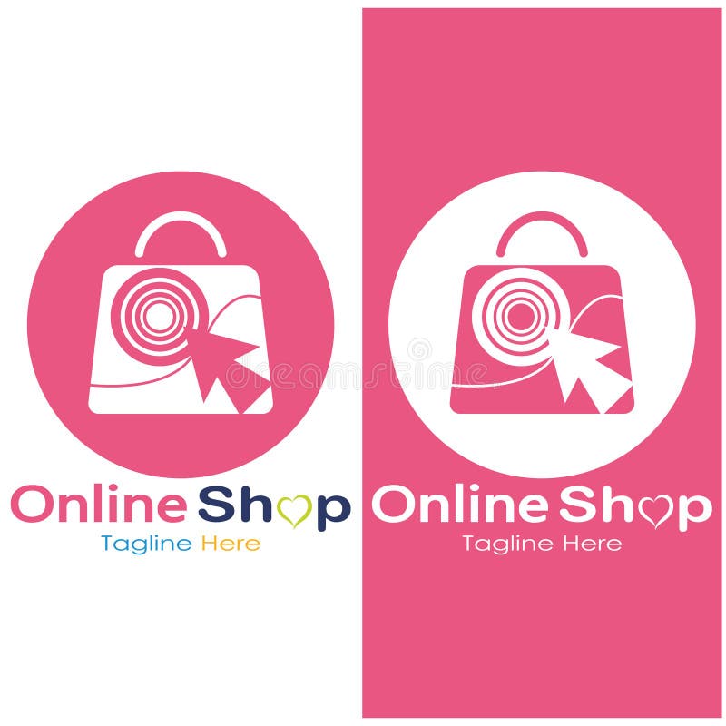 E-commerce Logo and Online Shop Logo Design with Modern Concept Stock ...