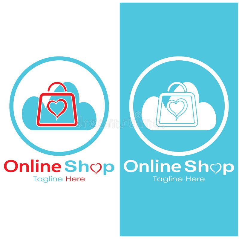 E-commerce Logo and Online Shop Logo Design with Modern Concept Stock ...