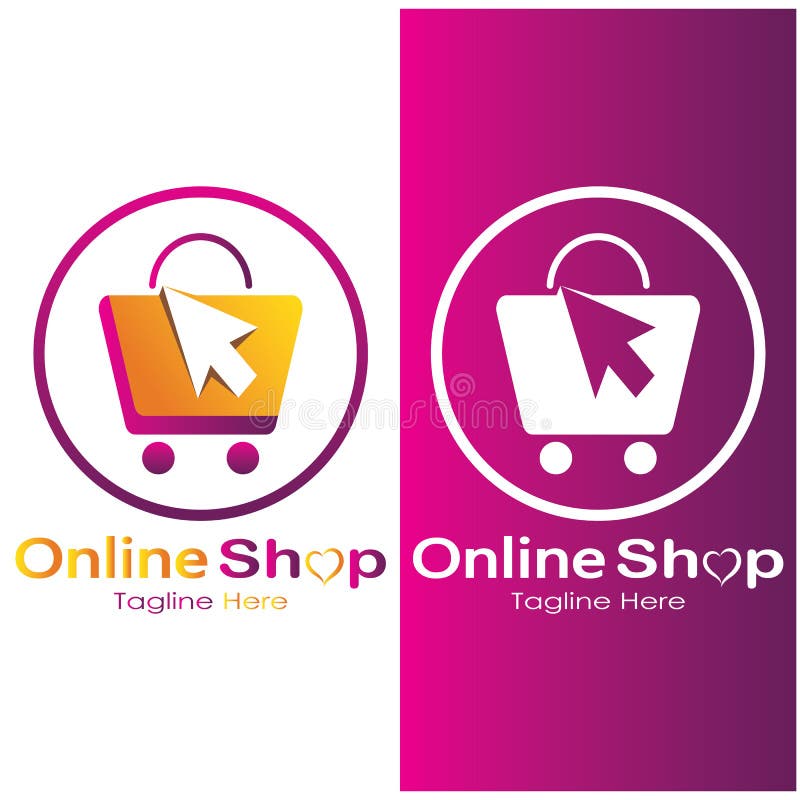 E-commerce Logo and Online Shop Logo Design with Modern Concept Stock ...
