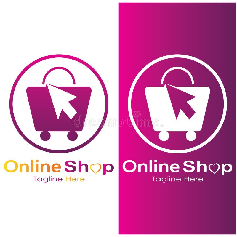 E-commerce Logo and Online Shop Logo Design with Modern Concept Stock ...