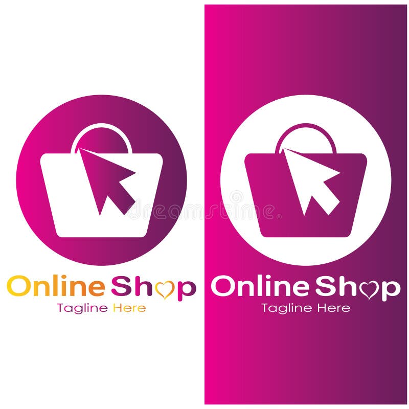 E-commerce Logo and Online Shop Logo Design with Modern Concept Stock ...