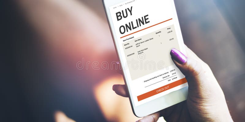 E-commerce Online Shopping Website Technology Concept Stock Image ...