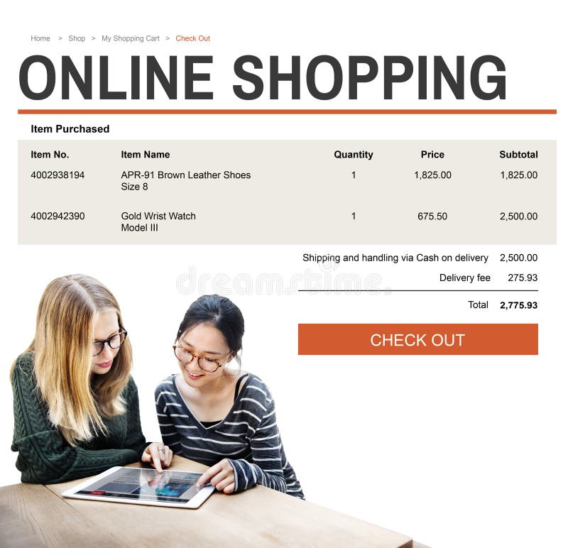 E-commerce Online Shopping Website Technology Concept Stock Photo ...