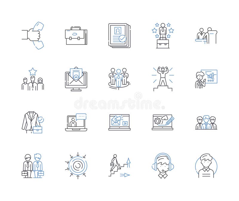 E-commerce Sales Line Icons Collection. Conversion, Checkout ...