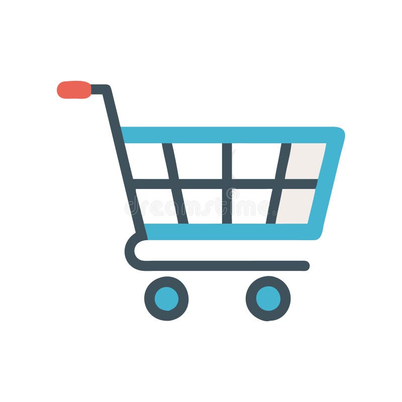 E-Commerce Shopping Cart Icon Design Stock Illustration - Illustration ...