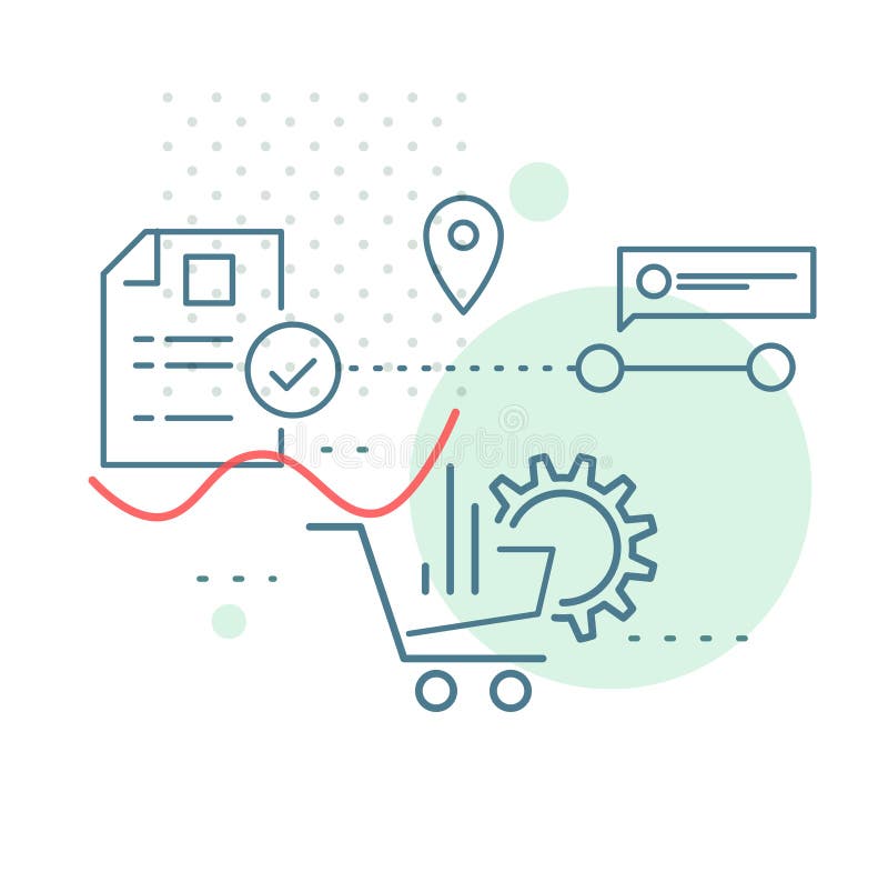 E-Commerce Shopping Data Analysis - Illustration Stock Illustration ...