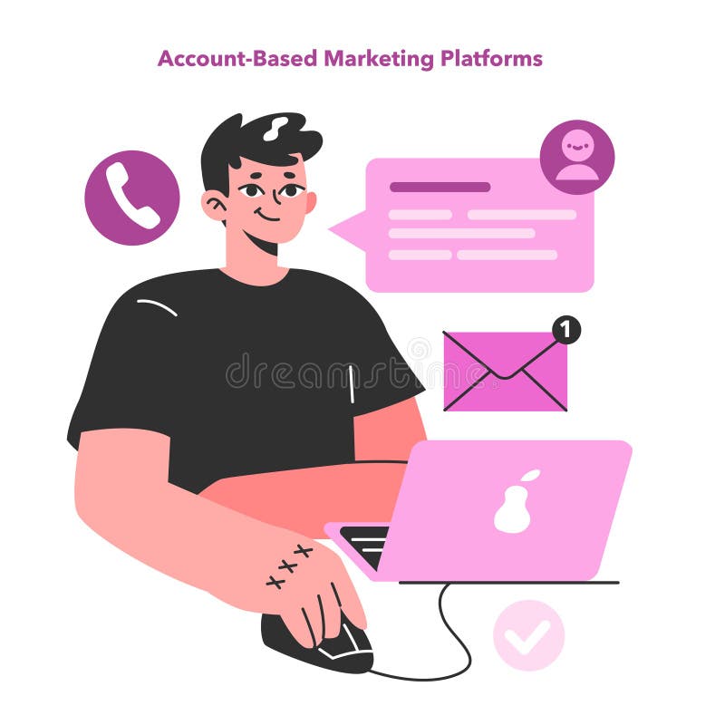 ABM - Account Based Marketing. Business Concept. Vector Stock ...