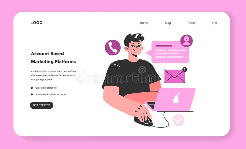 E-commerce Software or Tool Web Banner or Landing Page. Account Stock ...