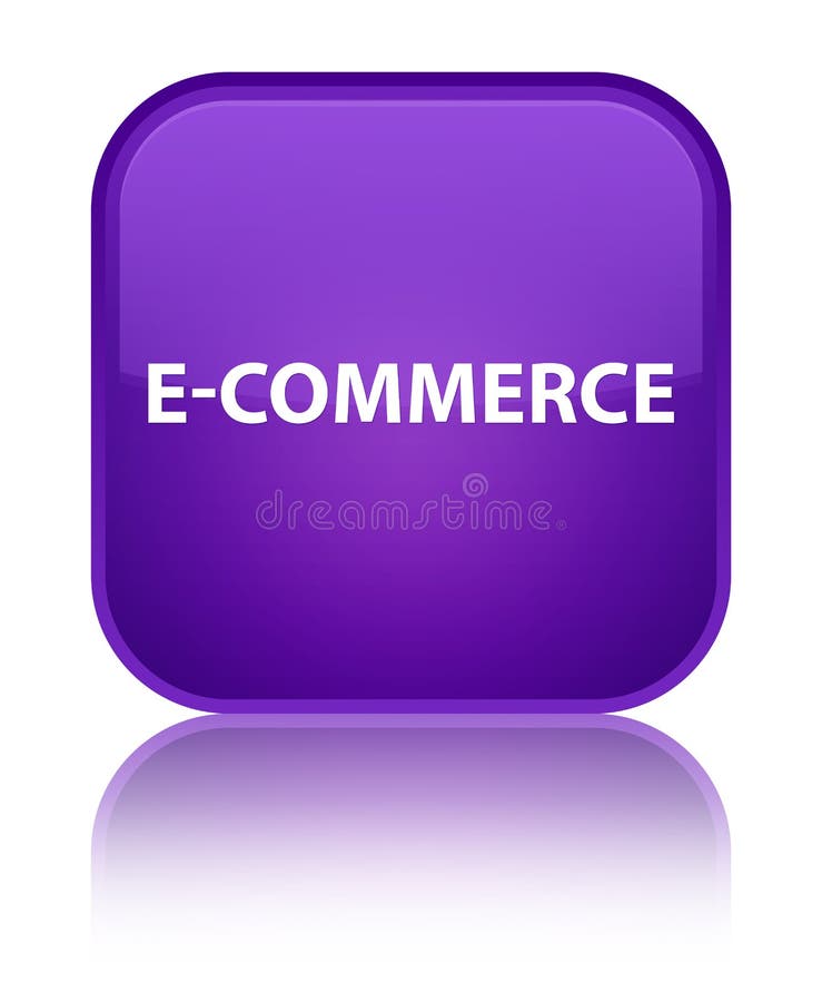 E-commerce Special Purple Square Button Stock Illustration ...