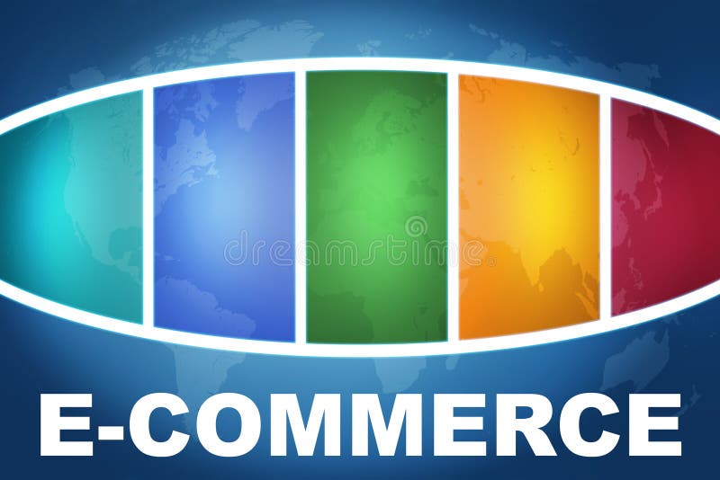 E-Commerce stock illustration. Illustration of money - 50745045