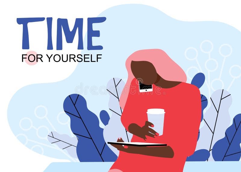 Time for Yourself. Isolated Stock Vector - Illustration of comment ...