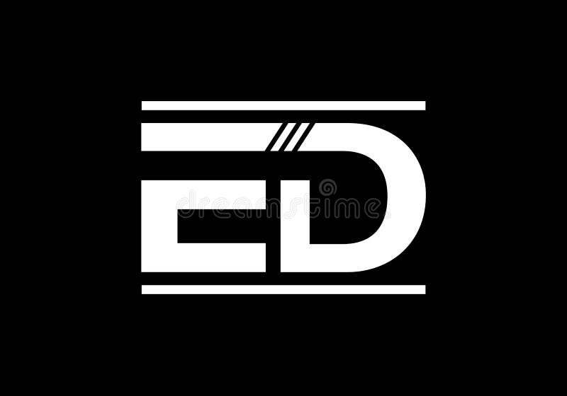 E D Initial Letter Logo Design Vector Template, Graphic Alphabet Symbol ...