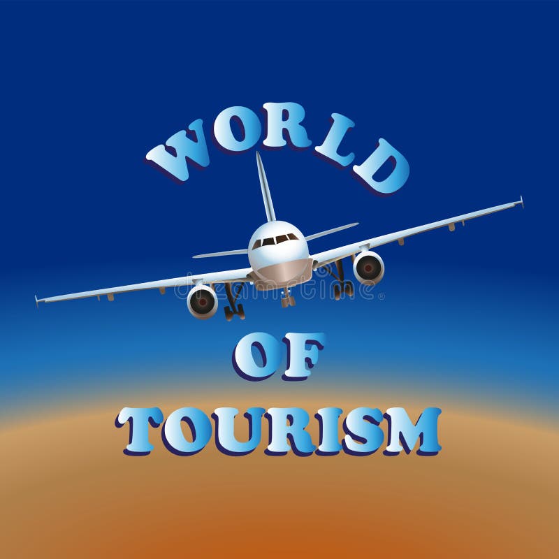 E De Wereld Van Toerisme Vector Beeld Symbool, Embleem Vector ...